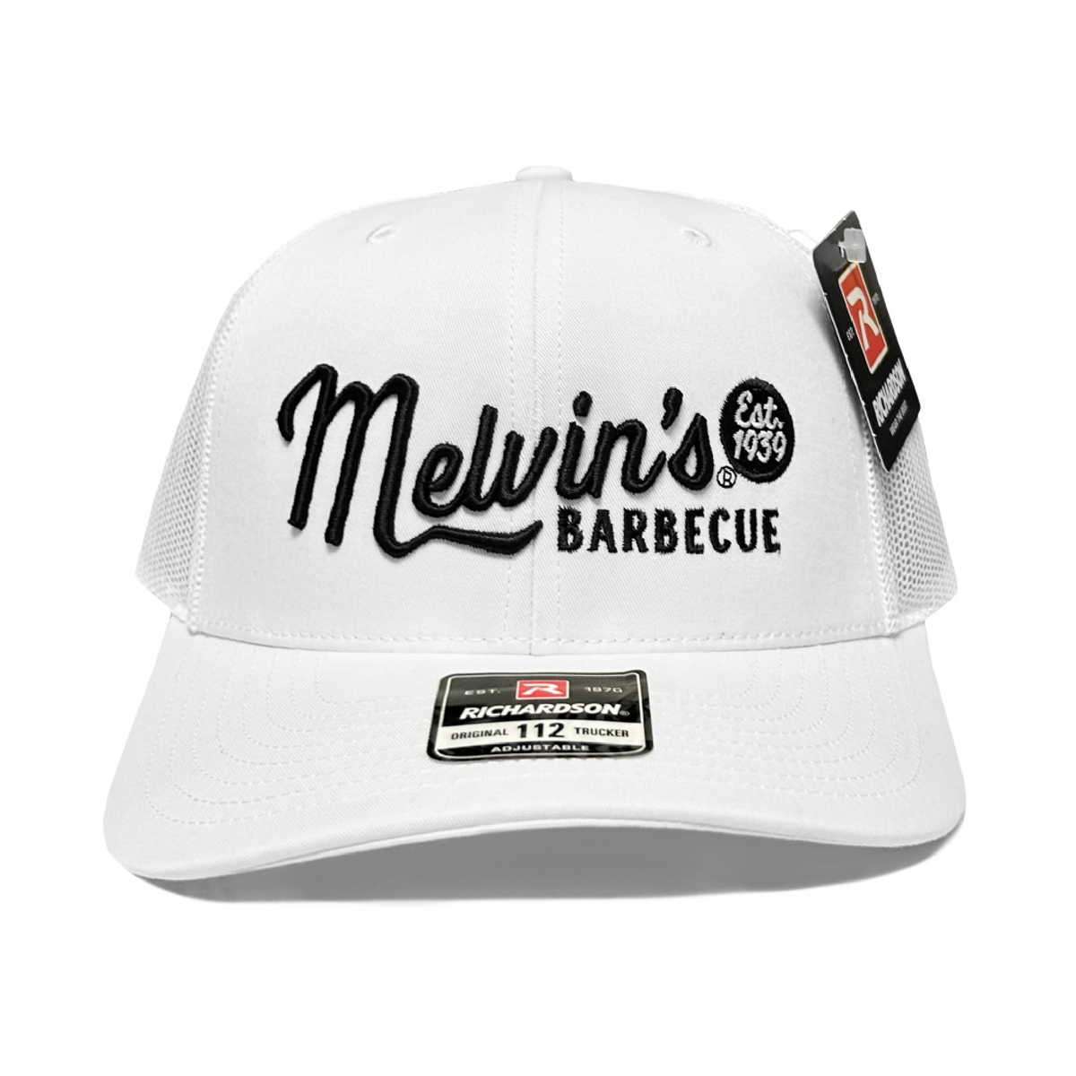 Melvin's White Richardson Stitch Hat – Melvin's BBQ